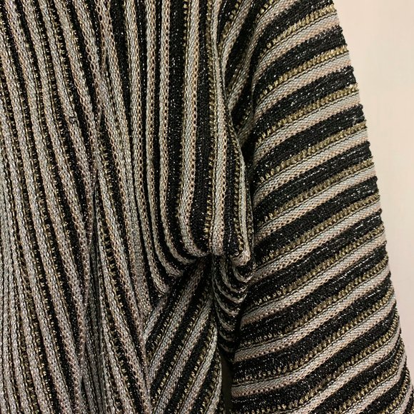 Missoni | Tops | Nwt Missoni Lurex Dress Topper Cardigan 4 5 Xl Black Silver | Poshmark